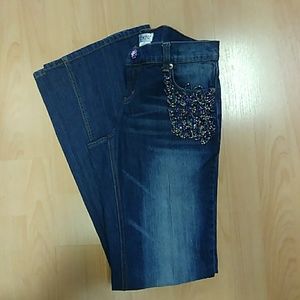 Cache | Jeans | Cache Beaded Sequined Flared Jeans | Poshmark